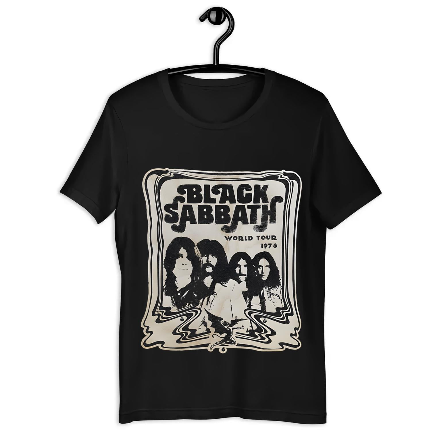 BLACK SABBATH World Tour 1978 Merch Vintage Rock Band Men T-Shirt ...