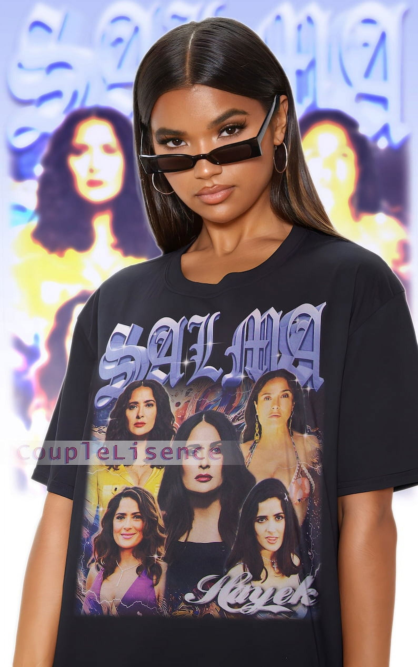 [BLACK] SALMA HAYEK Vintage Shirt | Salma Hayek Homage Fan Tees | Salma ...