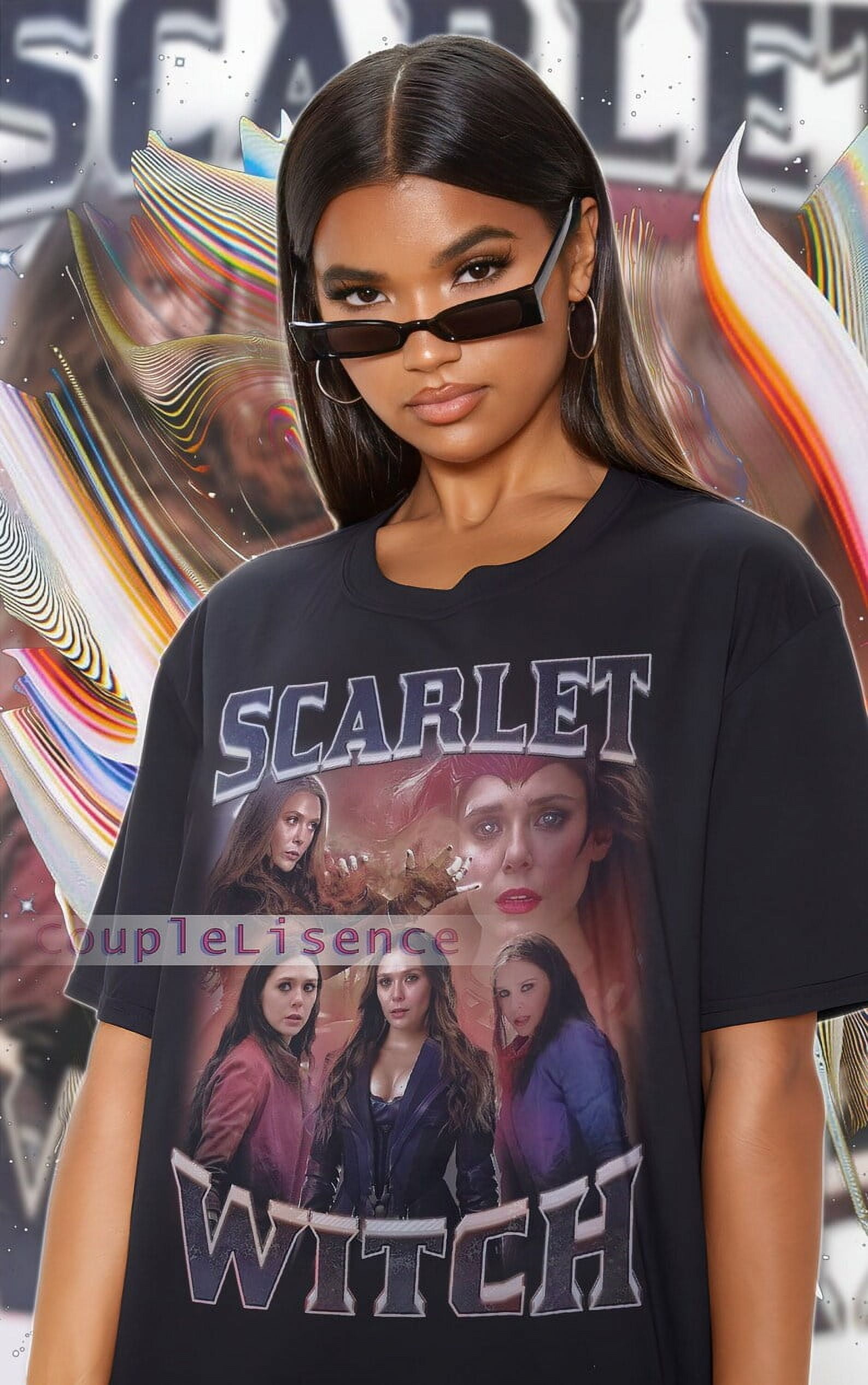 [BLACK] SCARLET WITCH Vintage Shirt | Scarlet Witch Homage Tshirt | Scarlet Witch Fan | Scarlet ...