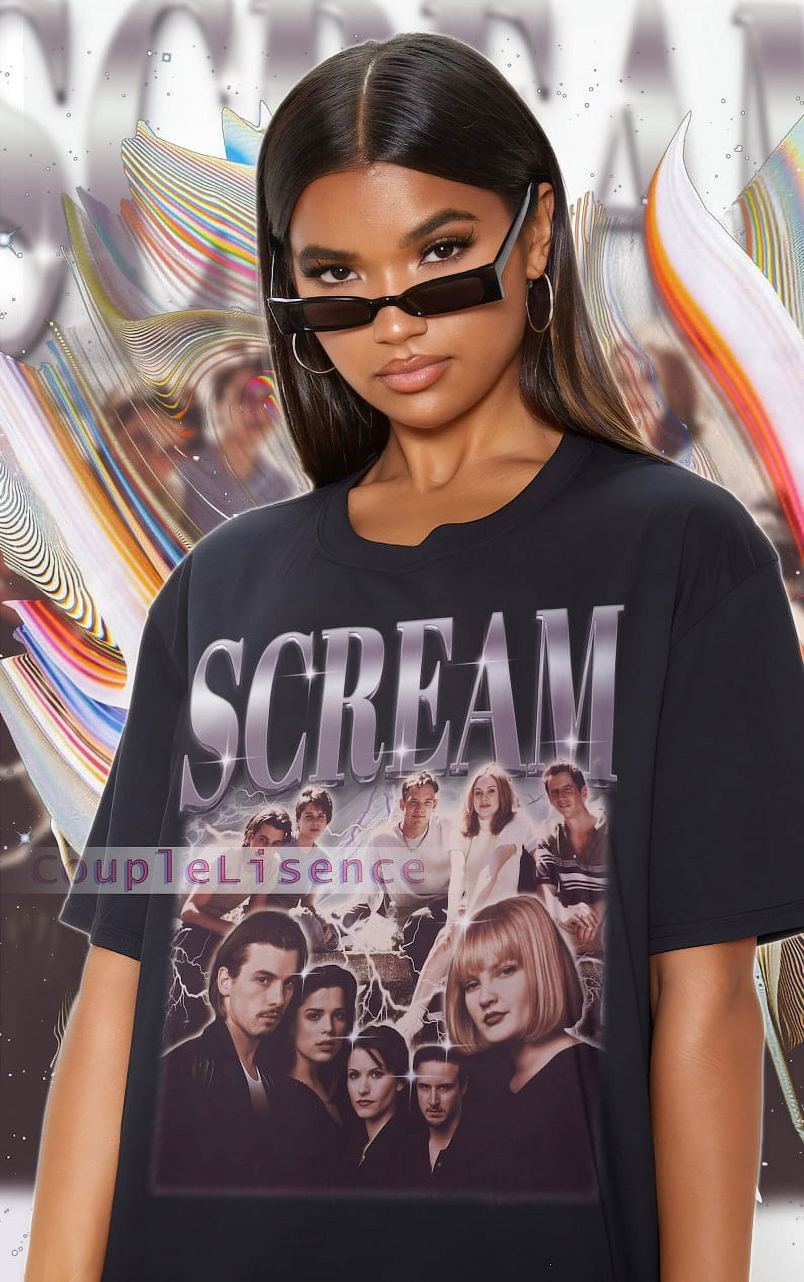 [BLACK] SCREAM MOVIE Vintage Shirt | Scream Movie Homage Tshirt ...
