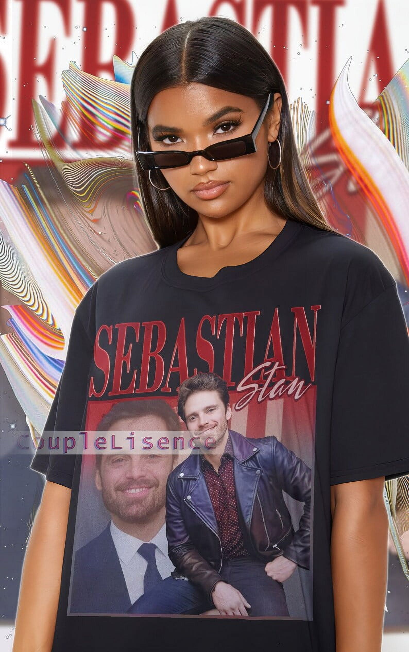 [BLACK] SEBASTIAN STAN Vintage Shirt | Sebastian Stan Homage Tshirt ...