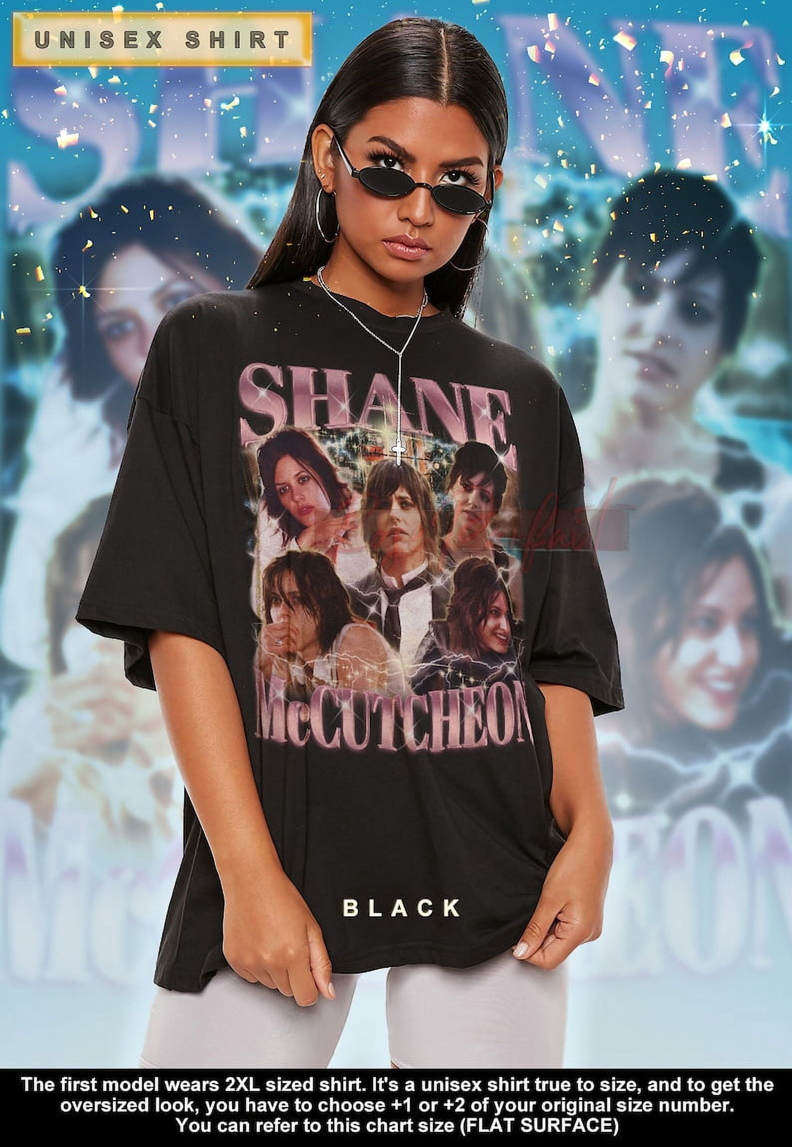 [BLACK] SHANE MCCUTCHEON Retro T-shirt - Shane Mccutcheon Tee - Walmart.com