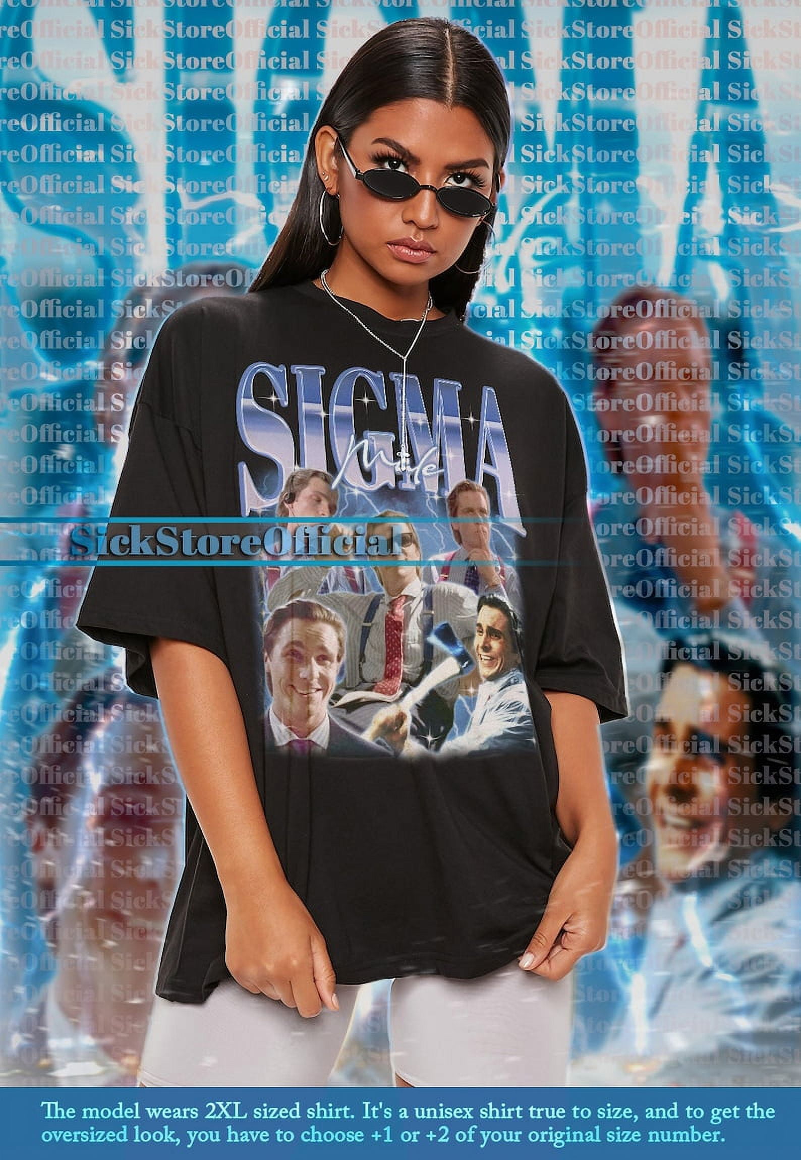[BLACK] SIGMA MALE Patrick Bateman Vintage Shirt, Patrick Bateman ...