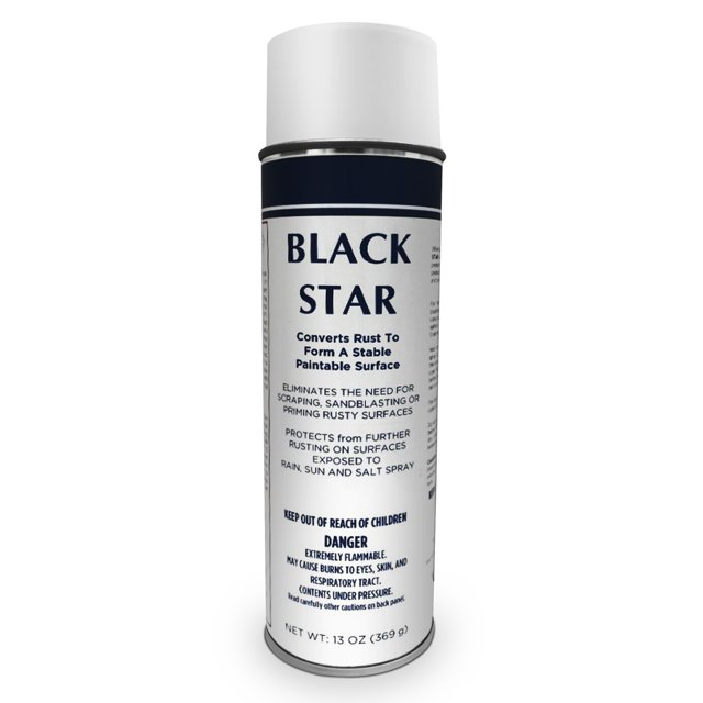 BLACK STAR Rust Converter - Converts Rust on Any Steel Surface - 2x1 ...
