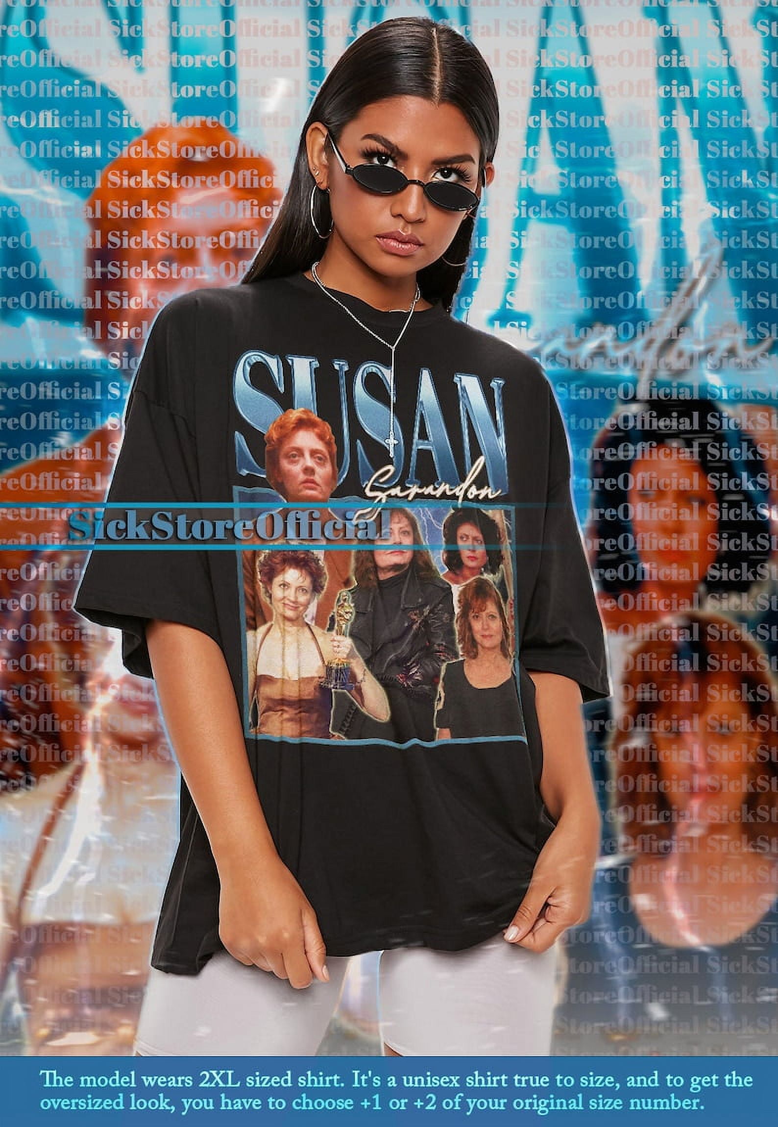 [BLACK] SUSAN SARANDON Shirt, Vintage Susan Sarandon Homage Tshirt ...