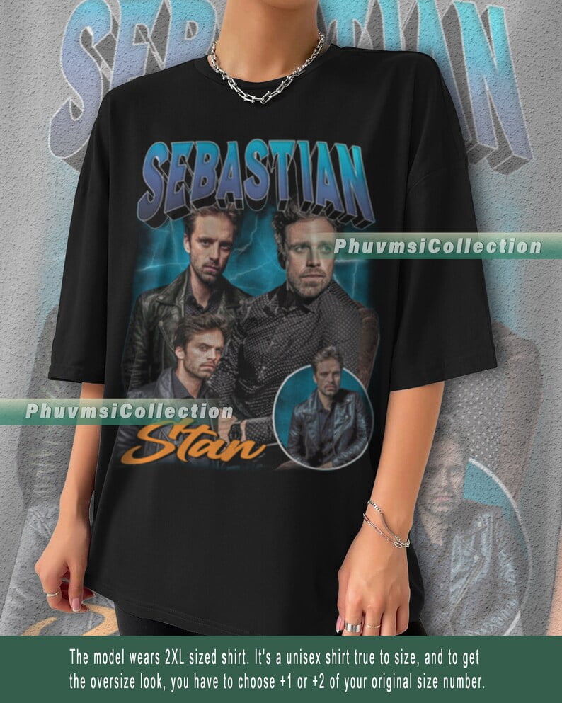 [BLACK] Sebastian Stan Shirt Actor Movie Sebastian Stan T-shirt ...