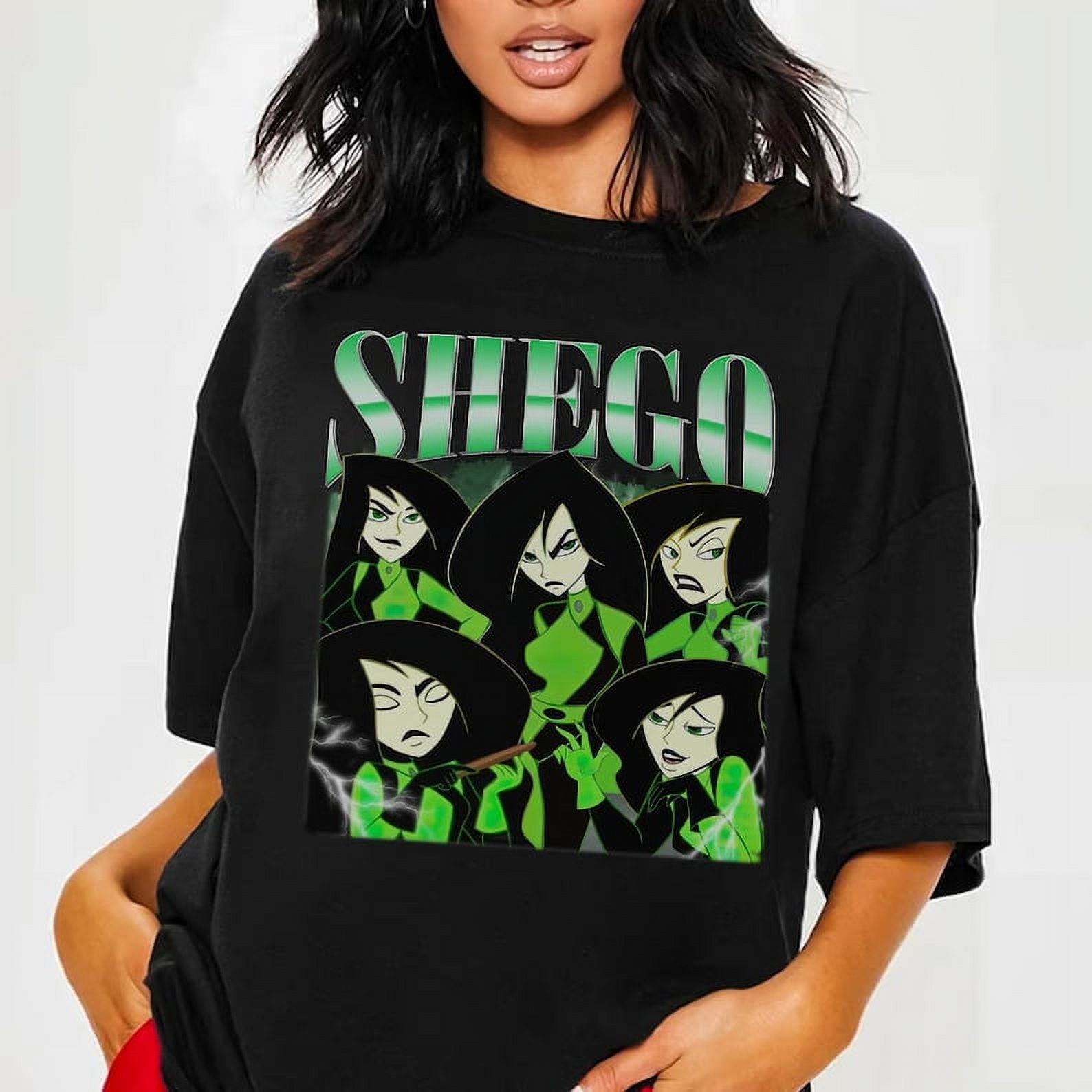[BLACK] Shego Shirt | Shego Bootleg Shirt | Vintage Shego Kim Possible ...