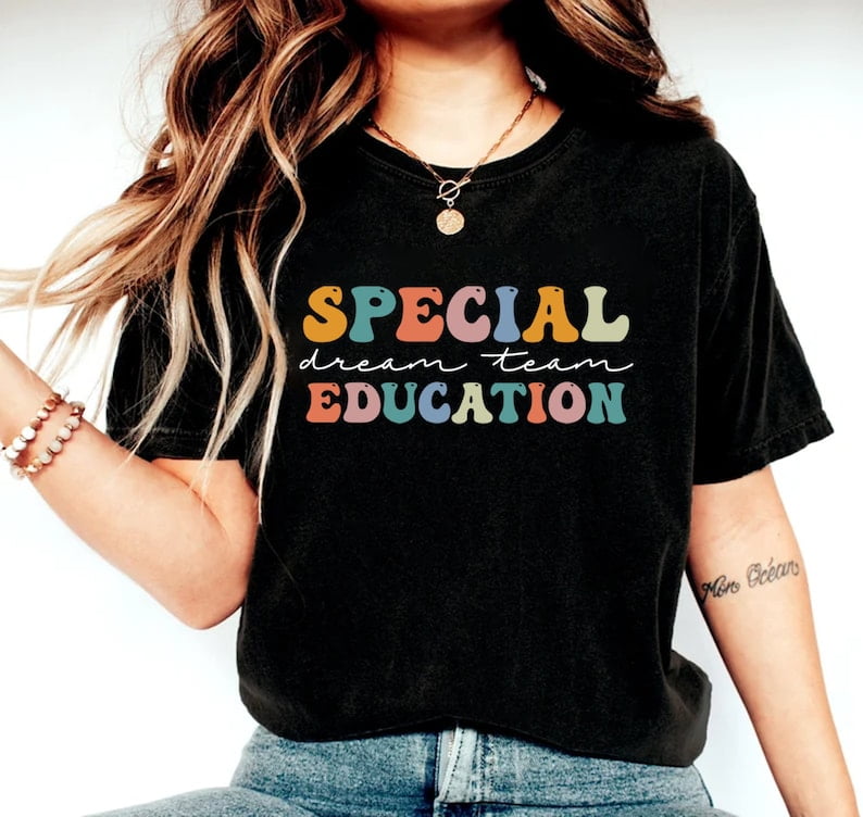 [BLACK] Special Education Dream Team Shirt, SPED Team Shirts, Special ...