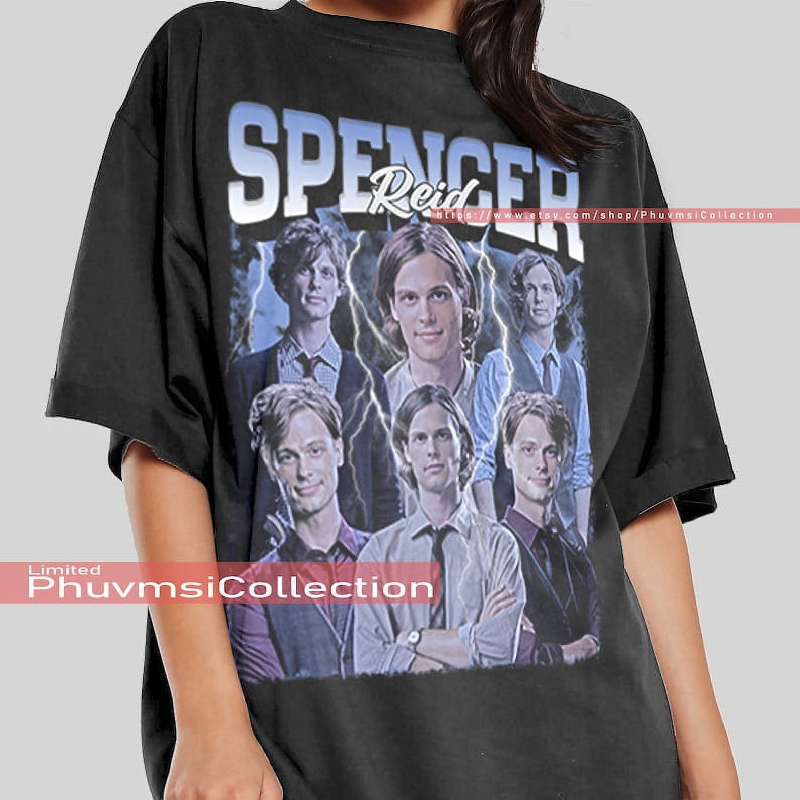 [BLACK] Spencer Reid Shirt Vintage Matthew Gray Gubler 90s Retro ...