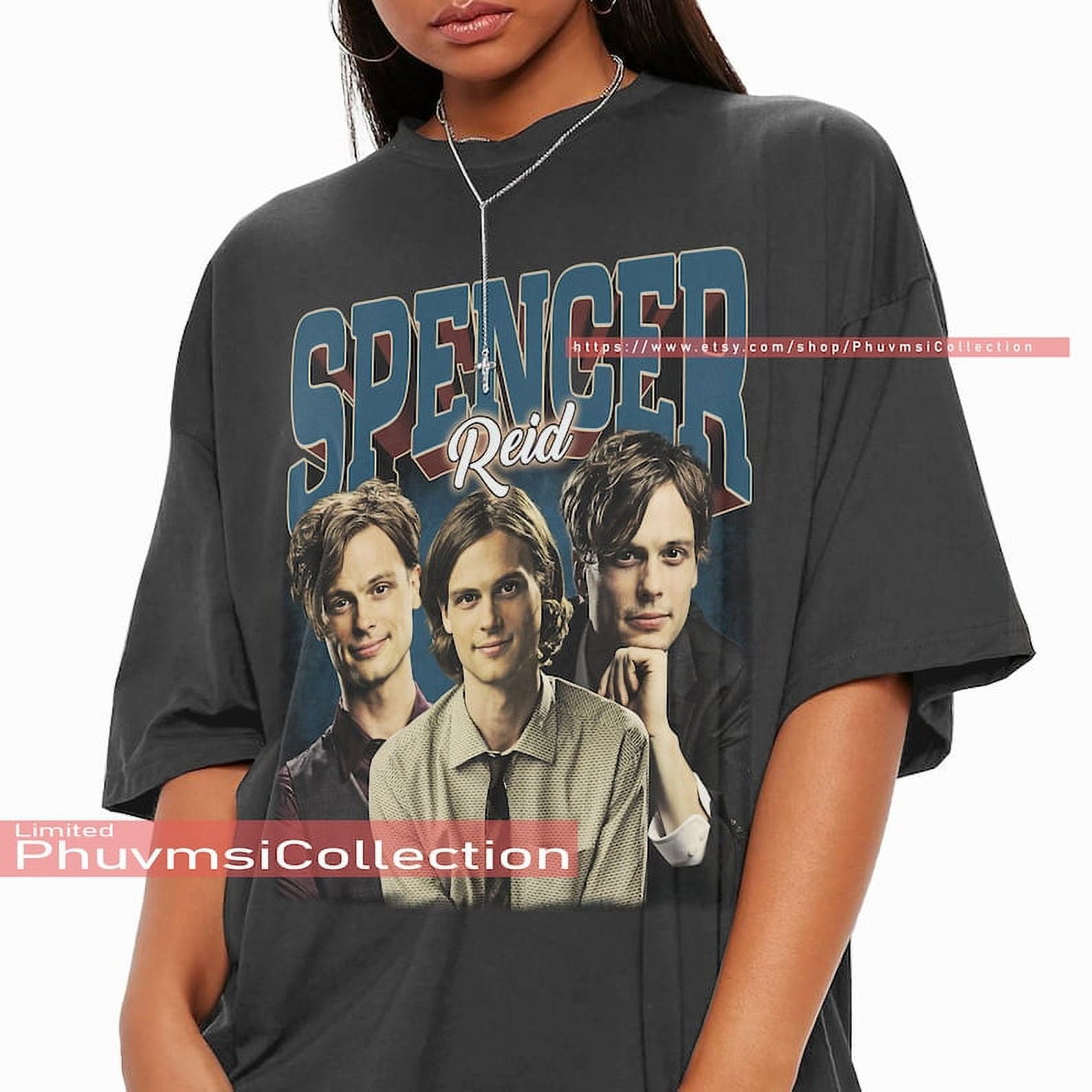 [BLACK] Spencer Reid Shirt Vintage Matthew Gray Gubler Rap Hip Hop 90s ...