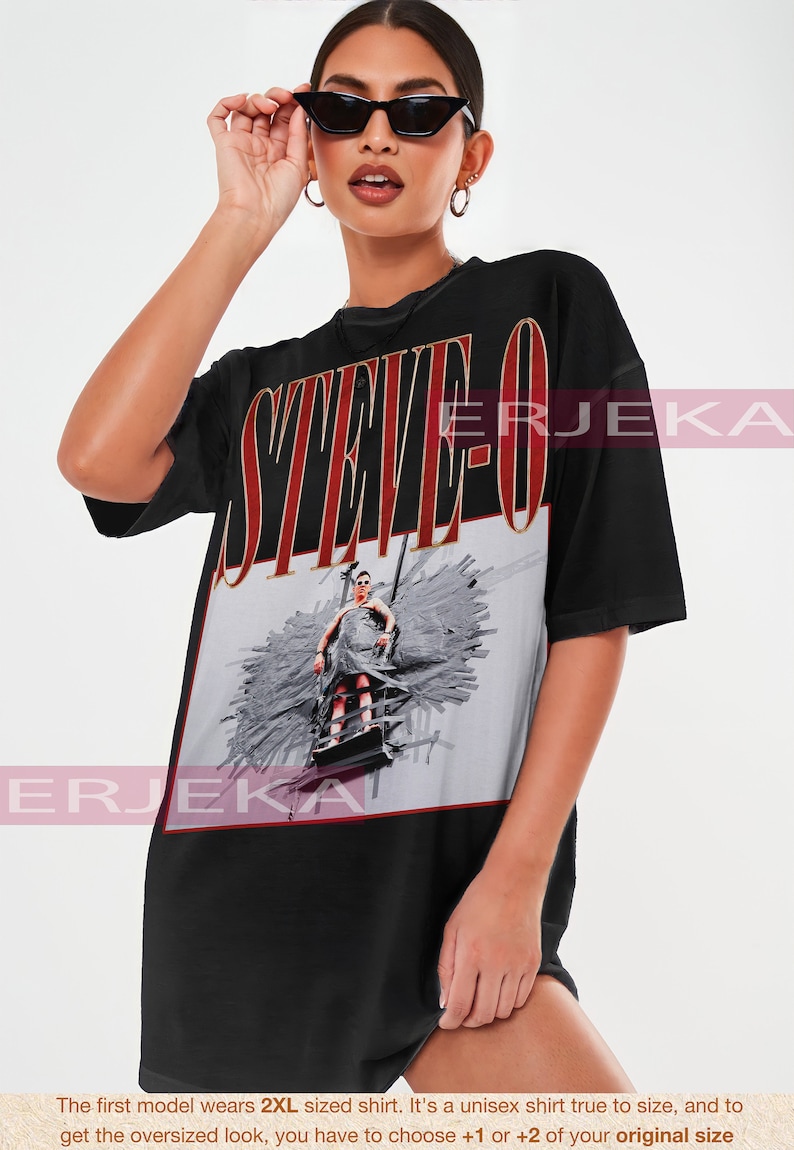 [BLACK] Stephen Gilchrist Glover Retro T-shirt - Steve-O Bootleg Tees ...