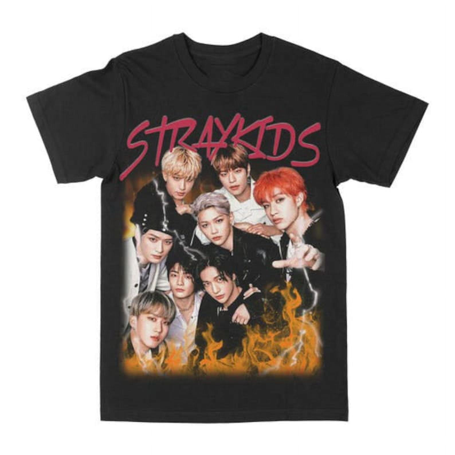 [BLACK] Stray Kids Graphic Tee Shirt, Stray Kids T-shirt, SKZ Shirt ...