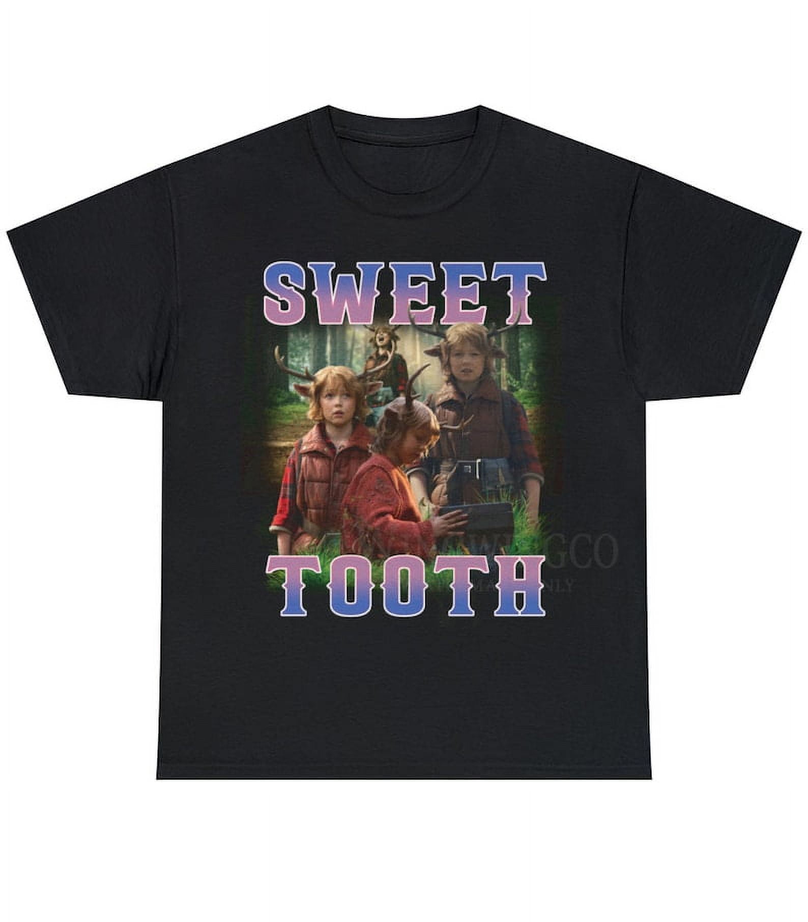 [BLACK] Sweet Tooth Vintage Bootleg Tee, - Walmart.com