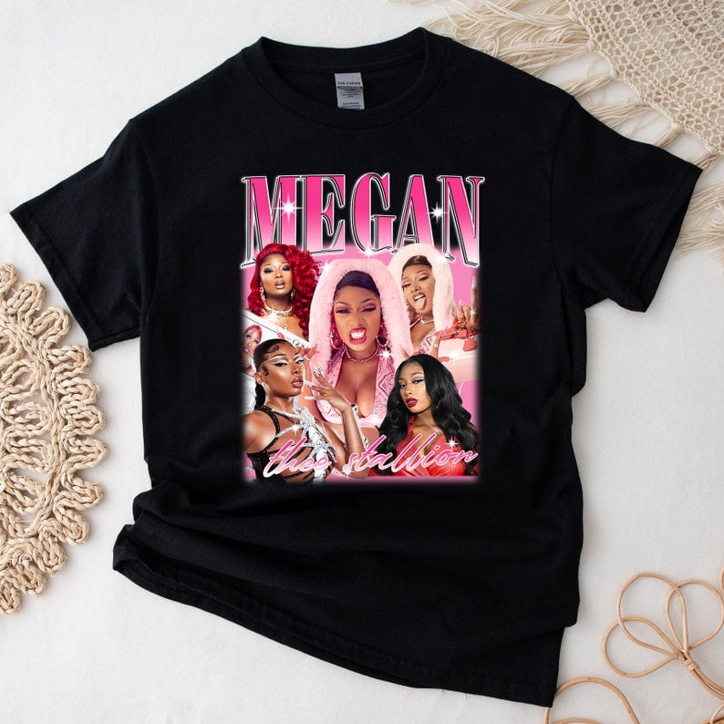 BLACK T-SHIRT Limited Megan Thee Stallion Shirt, Vintage Megan Thee ...