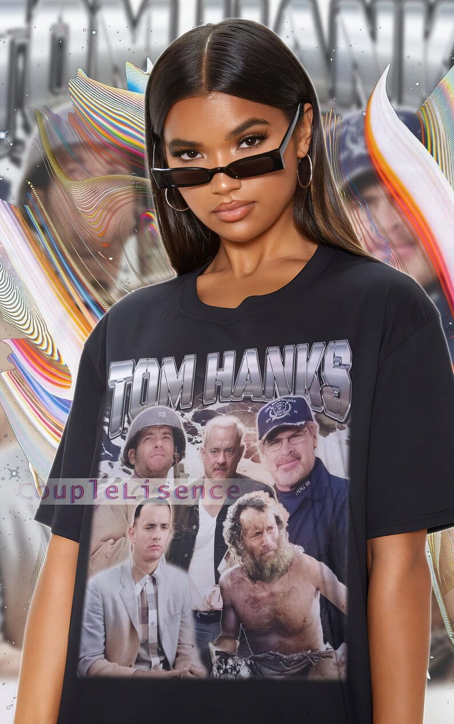 [BLACK] TOM HANKS Vintage Shirt | Tom Hanks Homage Tshirt | Tom Hanks ...