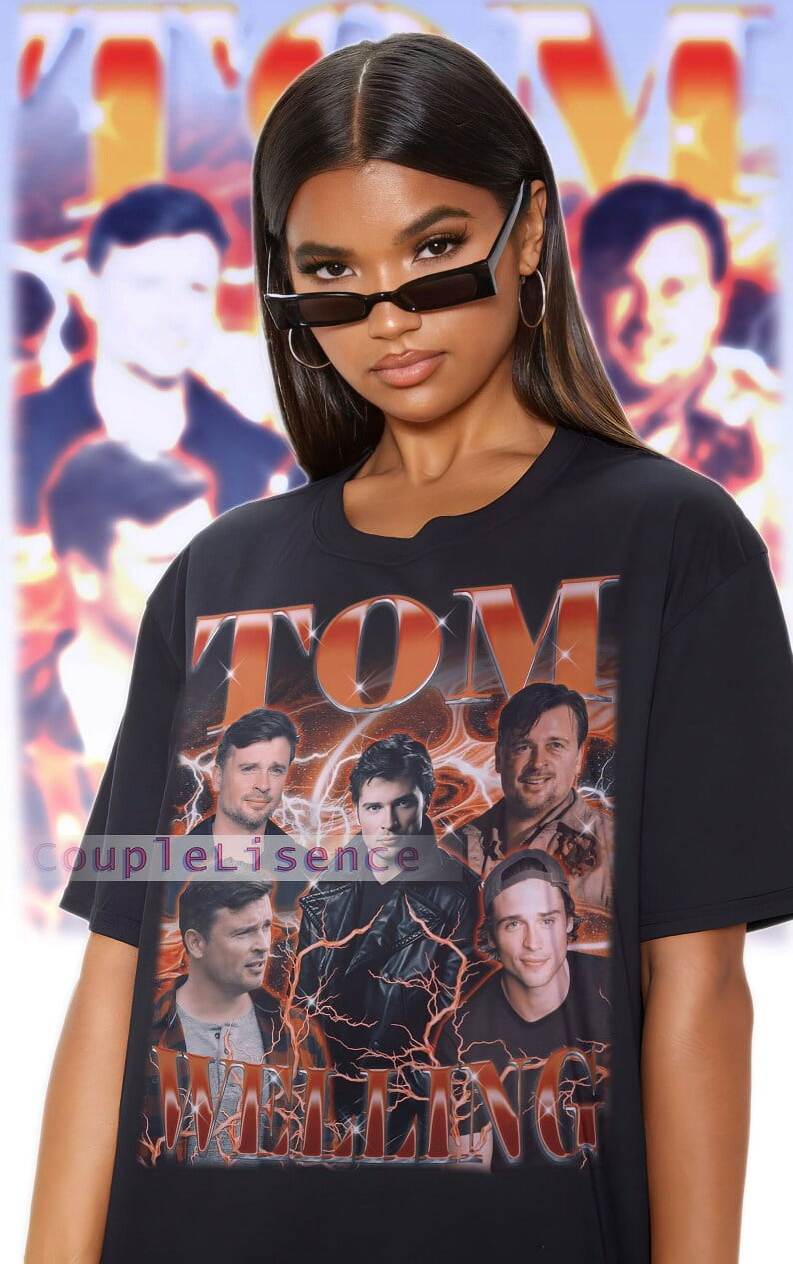 [BLACK] TOM WELLING Vintage Shirt | Tom Welling Homage Fan Tees | Tom ...