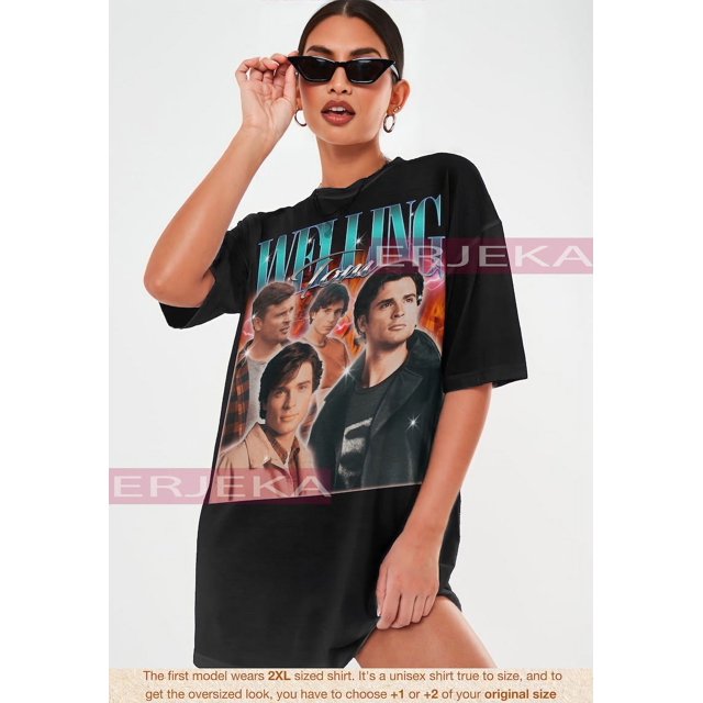 [BLACK] TOM WELLING Vintage Shirt, Tom Welling Homage Tshirt, Tom ...