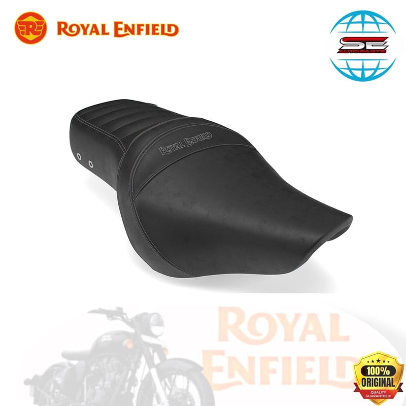 BLACK TOURING DUAL SEAT FOR ROYAL ENFIELD ALL NEW BULLET 350 - Walmart.com