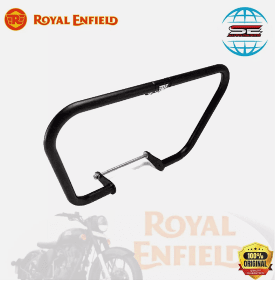 BLACK TRAPEZIUM ENGINE GUARD FOR ROYAL ENFIELD CLASSIC 350 , BULLET 350 ...