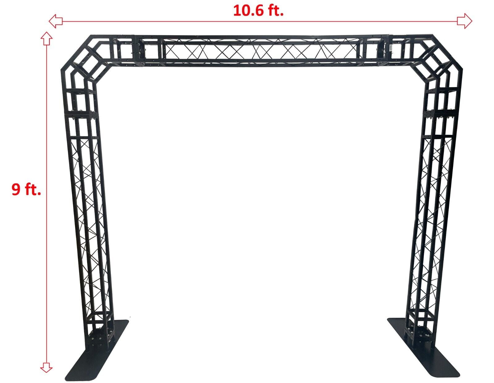 Professional Complete Black Truss Arch Kit - 10.6ft Wide, 9ft High ...