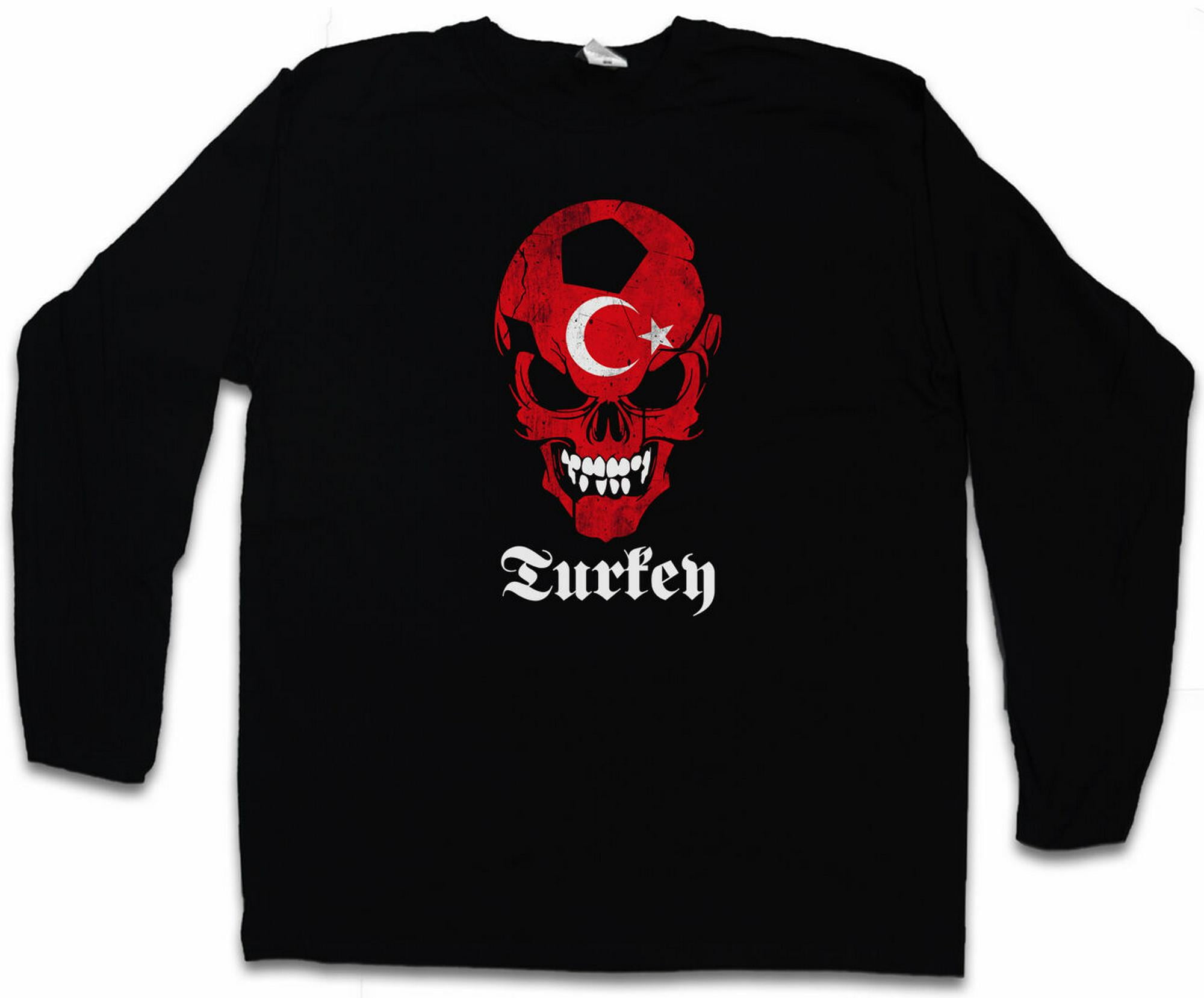 BLACK TURKEY TURKISH LONG SLEEVE T-SHIRT Fan Hooligan - Walmart.com