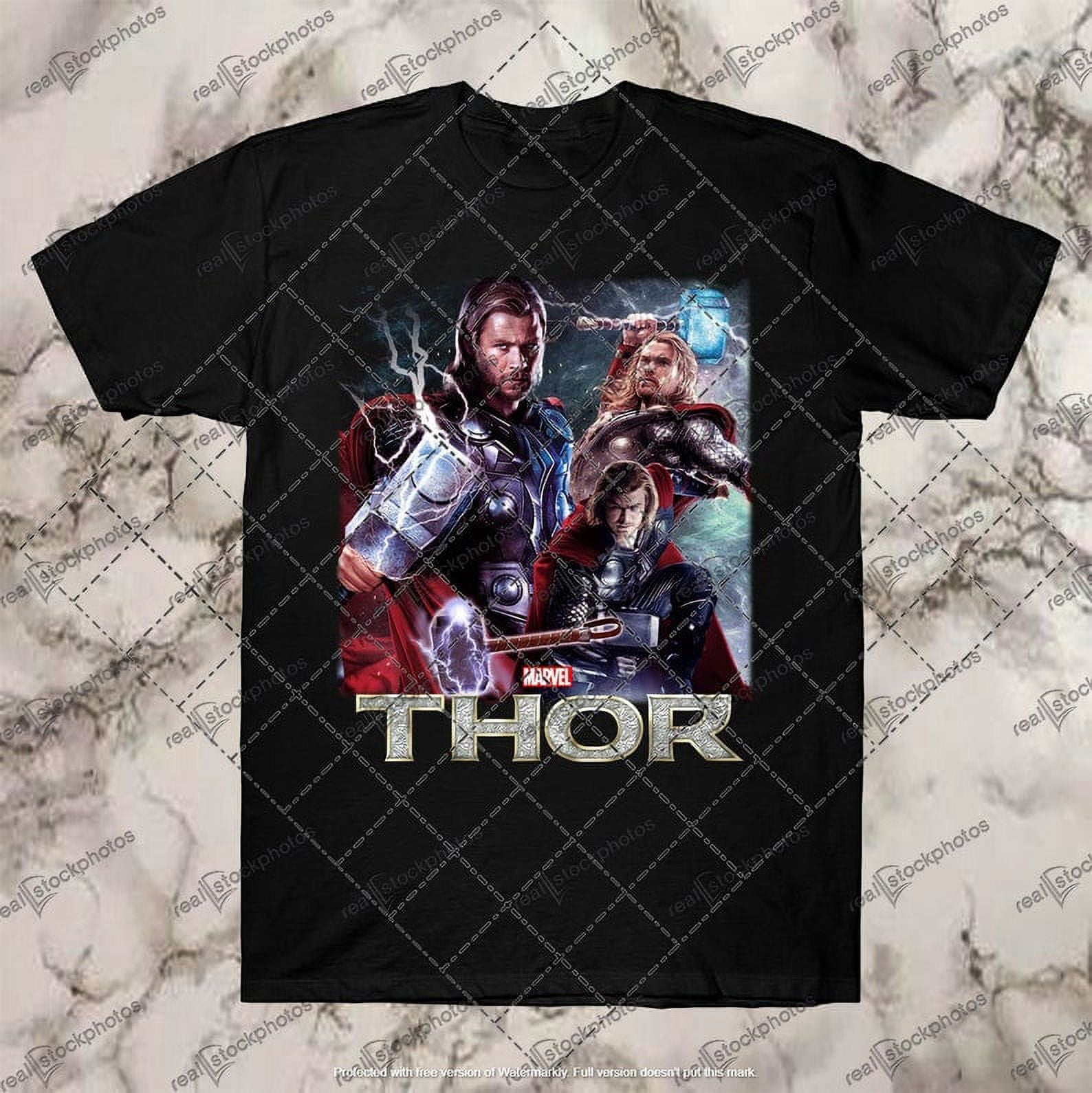 [BLACK] Thor Tshirt Shirt Tee - Walmart.com