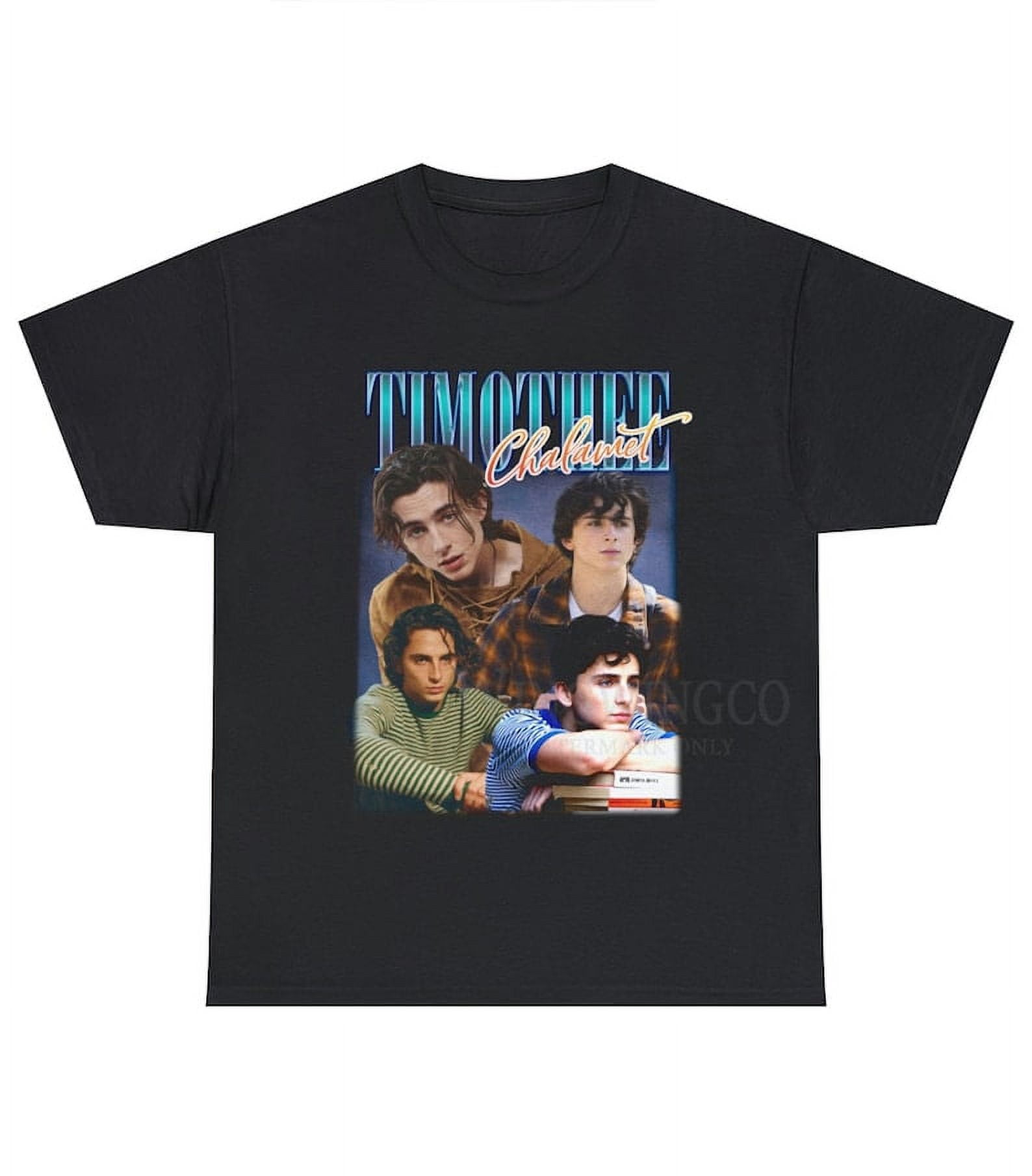 [BLACK] Timothée Chalamet Vintage Bootleg Tee - Walmart.com