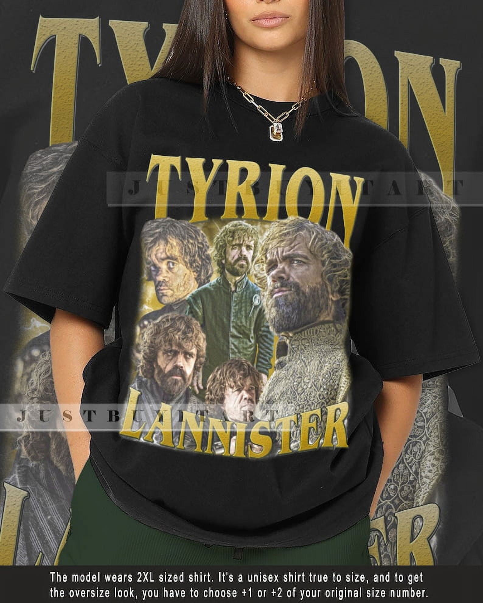 [BLACK] Tyrion Lannister Shirt American Actress Character Movie ...