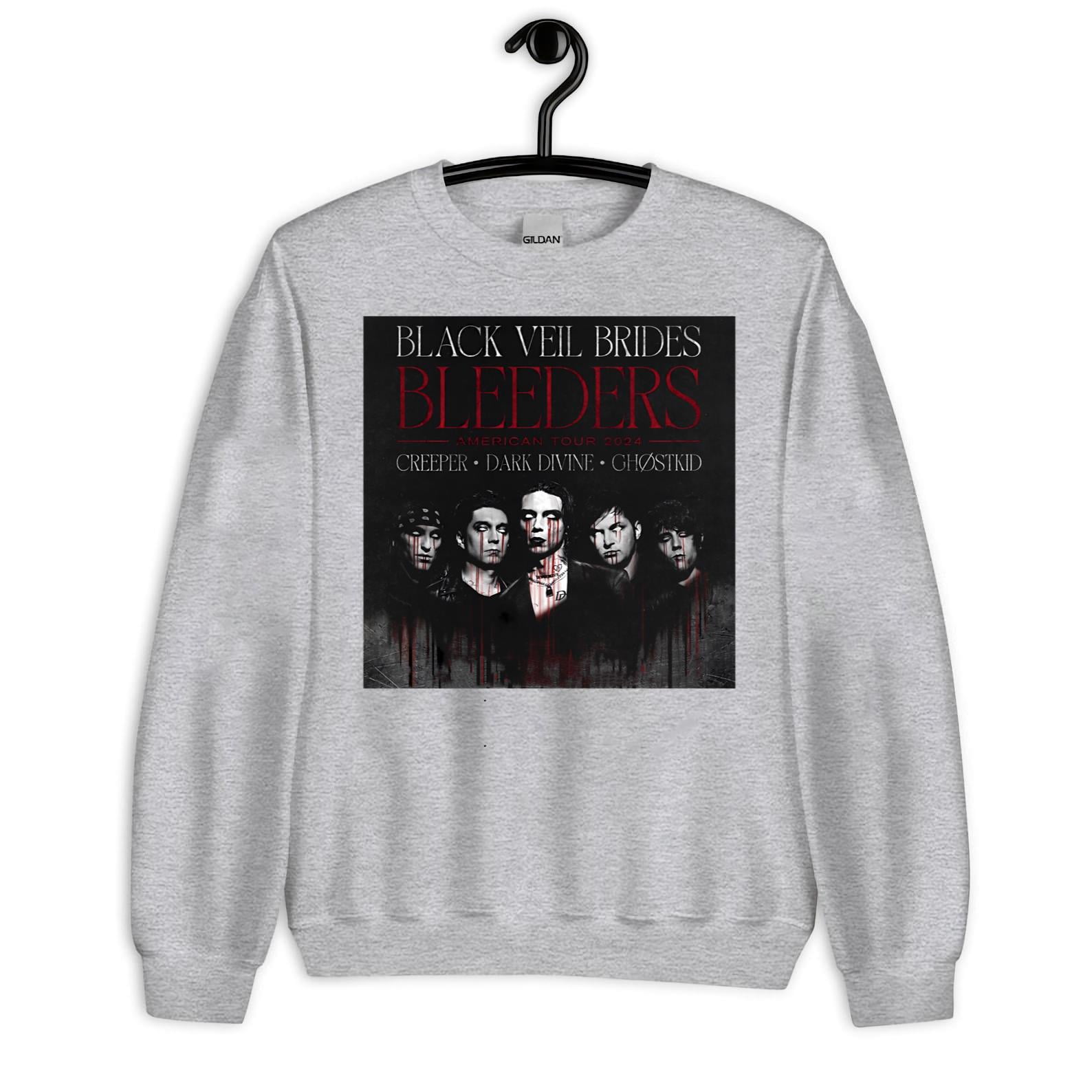 BLACK VEIL BRIDES Bleeders USA Tour 2024 T Shirt Full Size S-5XL BE2265 ...