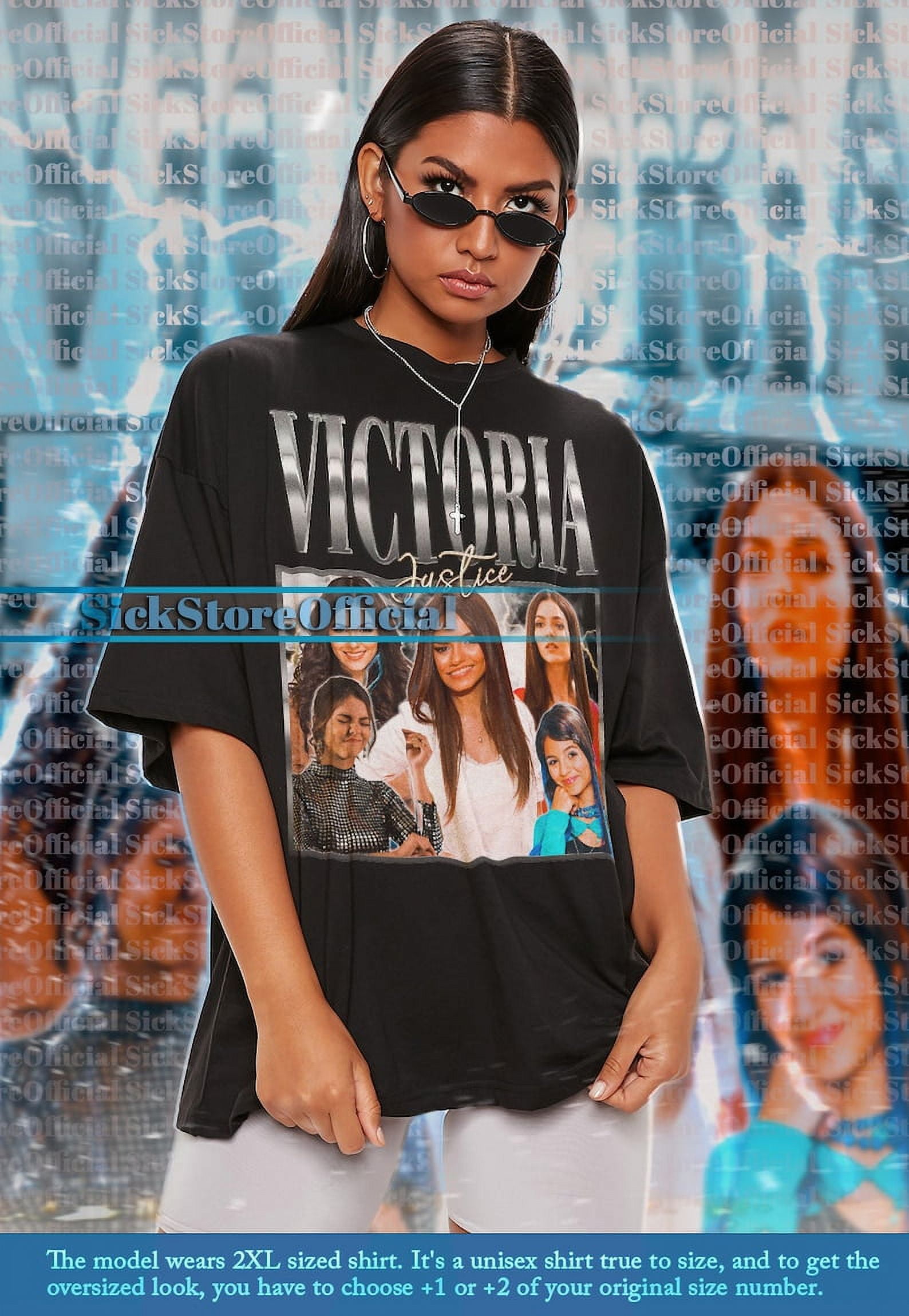 [BLACK] VICTORIA JUSTICE Vintage Shirt, Victoria Justice Homage Tshirt, Victoria Justice Fan ...