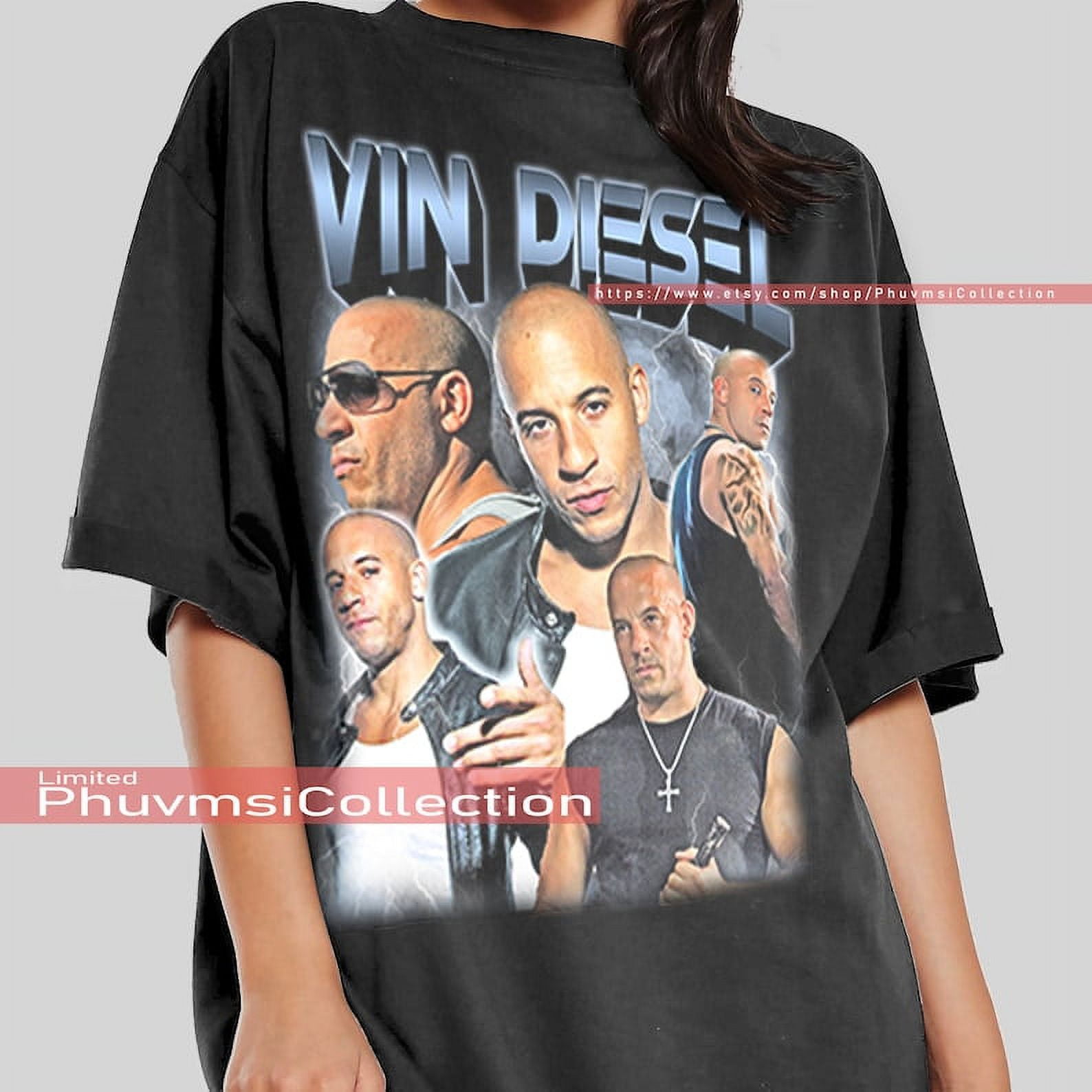[BLACK] Vin Diesel shirt, Actor Movie Dominic Shirt - Walmart.com