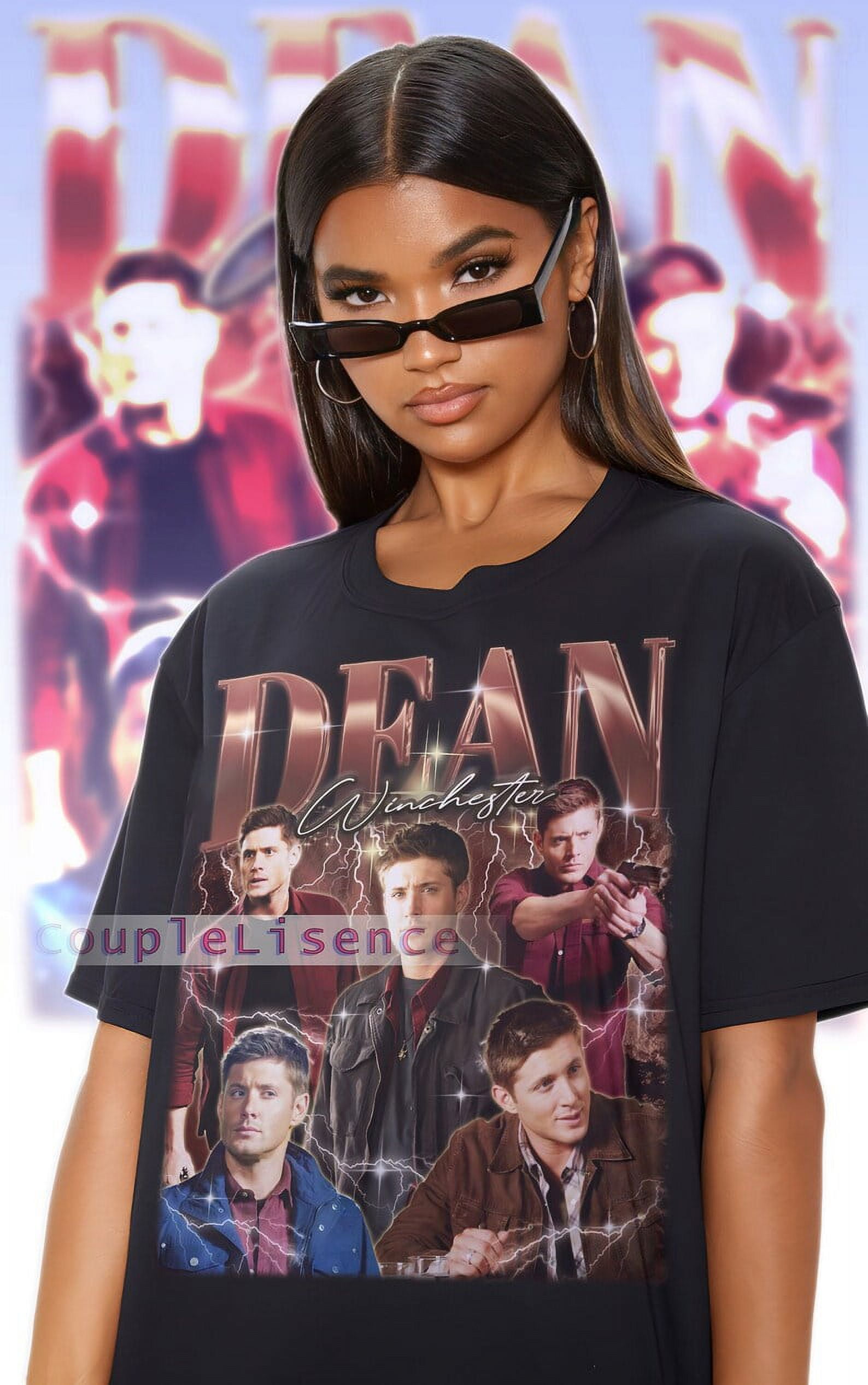 [BLACK] Vintage DEAN WINCHESTER | Dean Winchester Homage Fan Tees ...