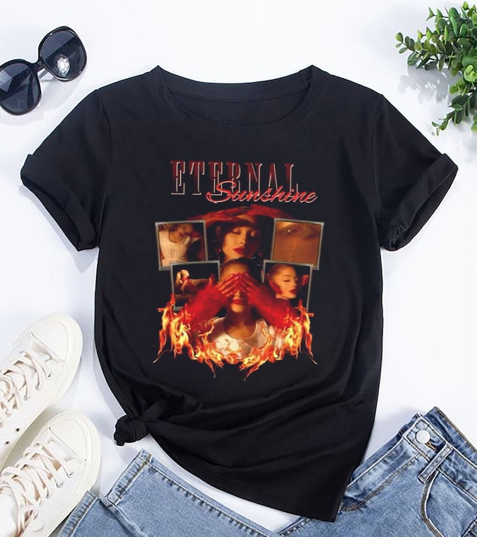 [BLACK] Vintage Eternal Sunshine Ariana T-shirt - Walmart.com