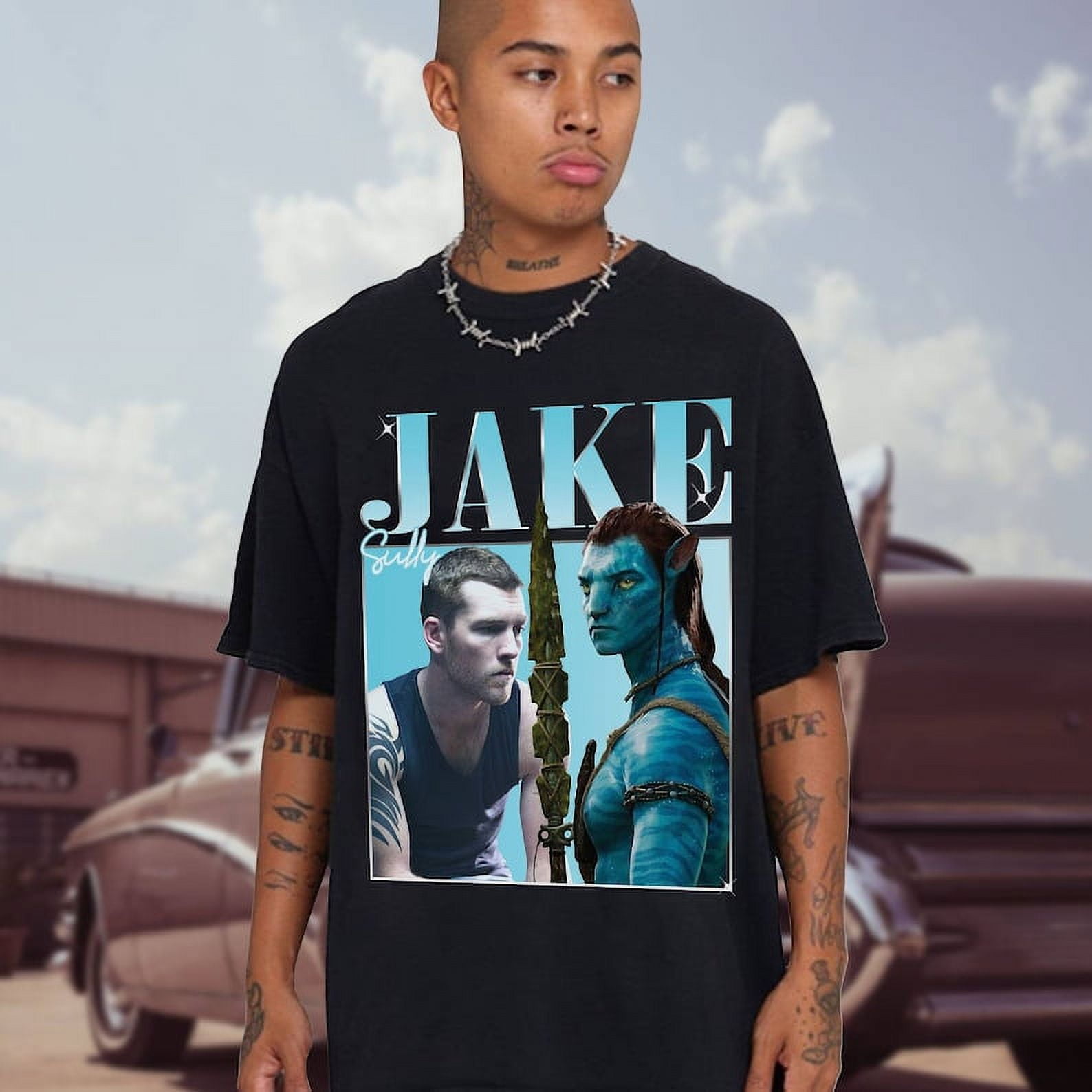 [BLACK] Vintage Jake Sully Shirt Jake Sully T-Shirt Avatar 2 Shirt ...
