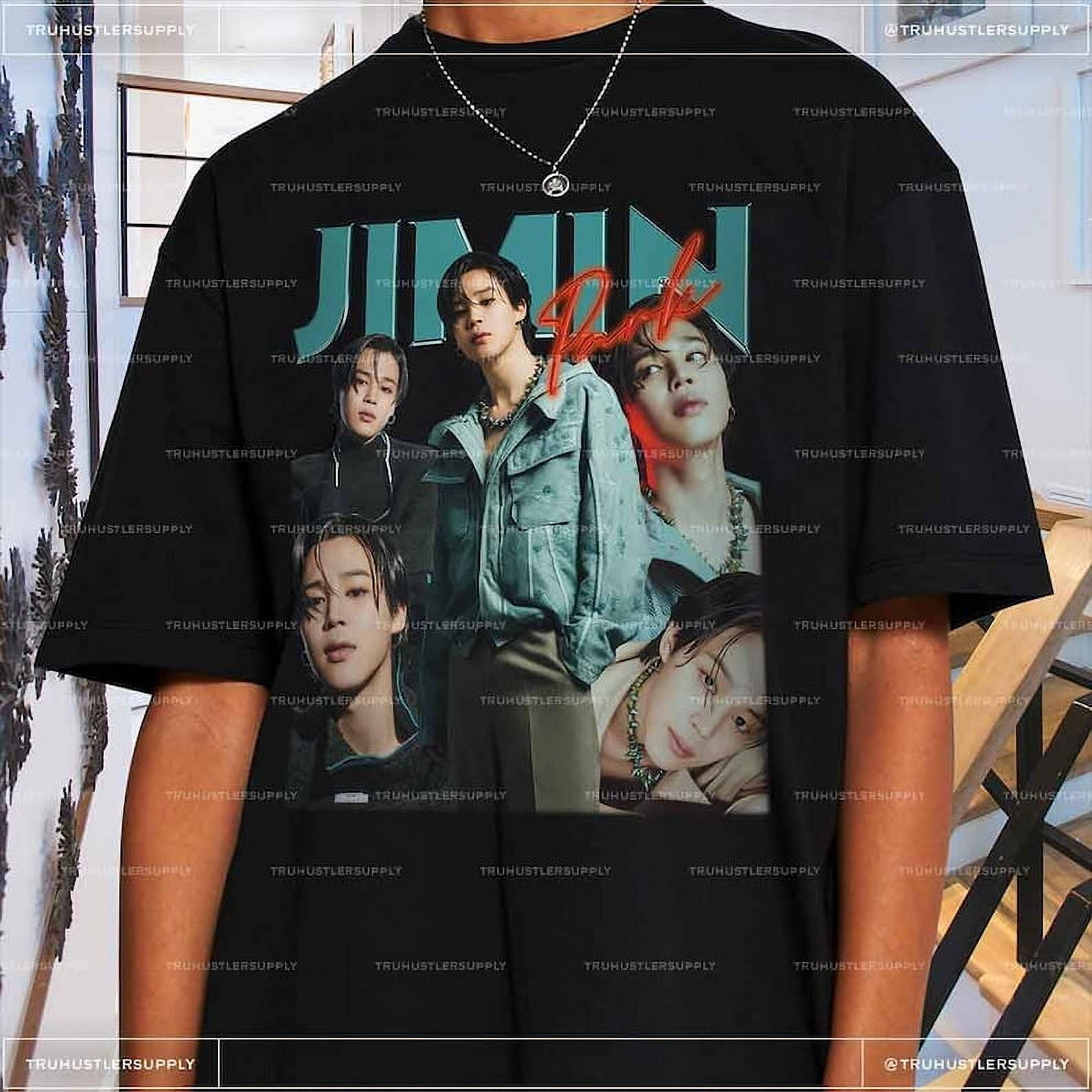 [BLACK] Vintage Jimin Shirt, Jimin Graphic Shirt, vintage Jimin Jimout ...