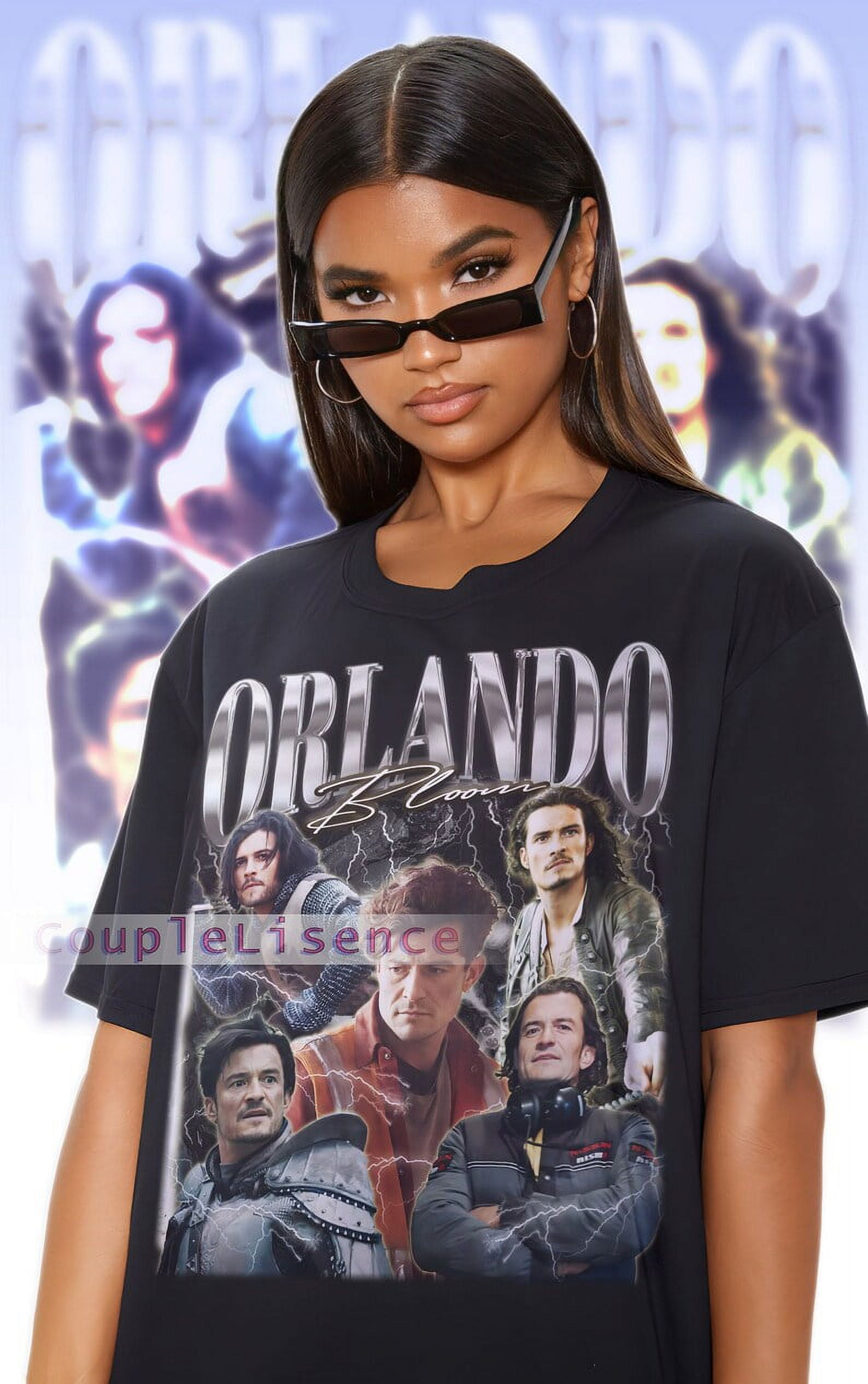 [BLACK] Vintage ORLANDO BLOOM | Orlando Bloom Homage Fan Tees | Orlando ...
