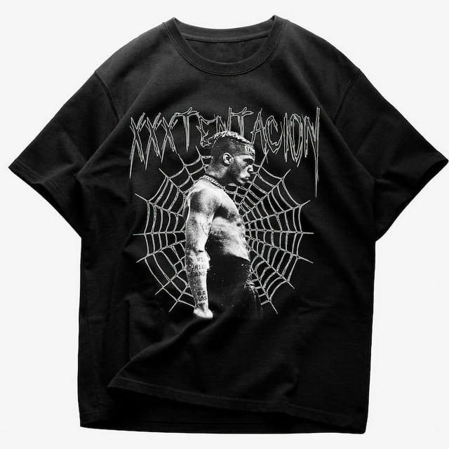 Black Vintage Rap Shirt Xxxtentacion Graphic Shirt Hip Hop Rap