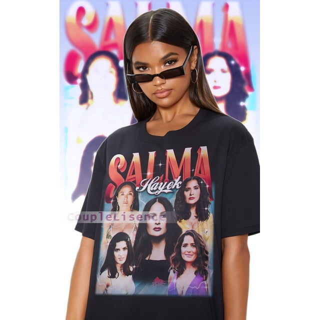 [BLACK] Vintage SALMA HAYEK Shirt | Salma Hayek Homage Fan Tees | Salma ...