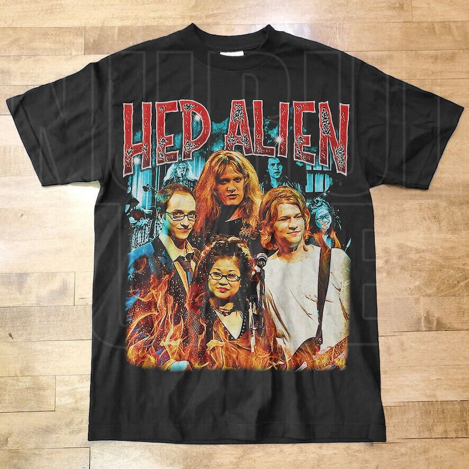 [BLACK] Vintage Style HEP ALIEN Vintage T-shirt, Gil Lane Zack Brian ...