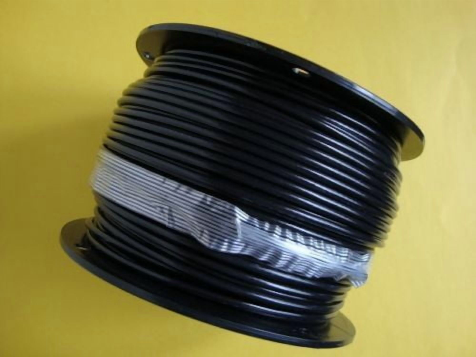 BLACK Vinyl Coated Wire Rope Cable, 3/16" - 1/4", 7x19, 100 ft ...