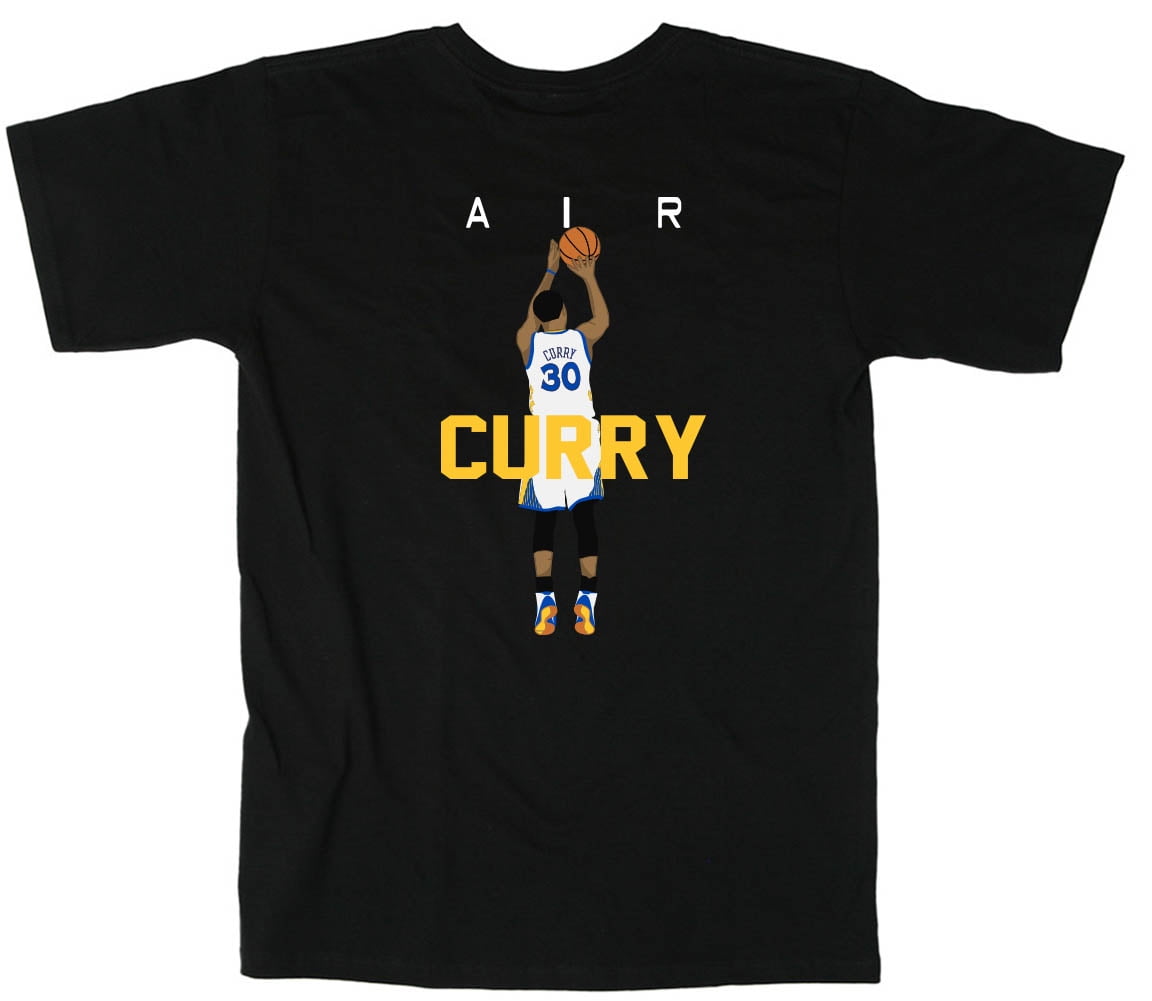 BLACK Warriors Air Steph Curry T-shirt YOUTH - Walmart.com