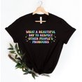 [black] What A Beautiful Day To Respect Other Peoples Pronouns Shirt