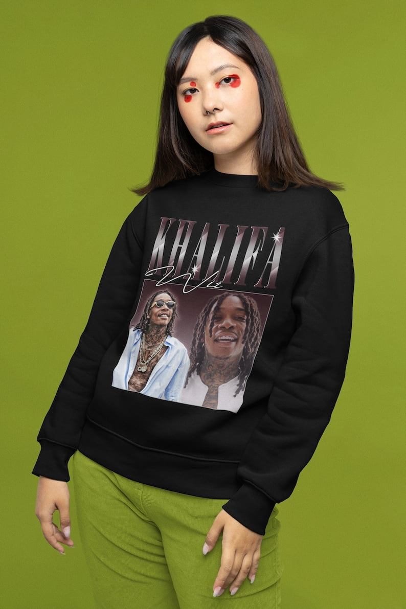 [BLACK] Wiz Khalifa Vintage 90s T-Shirt - Walmart.com