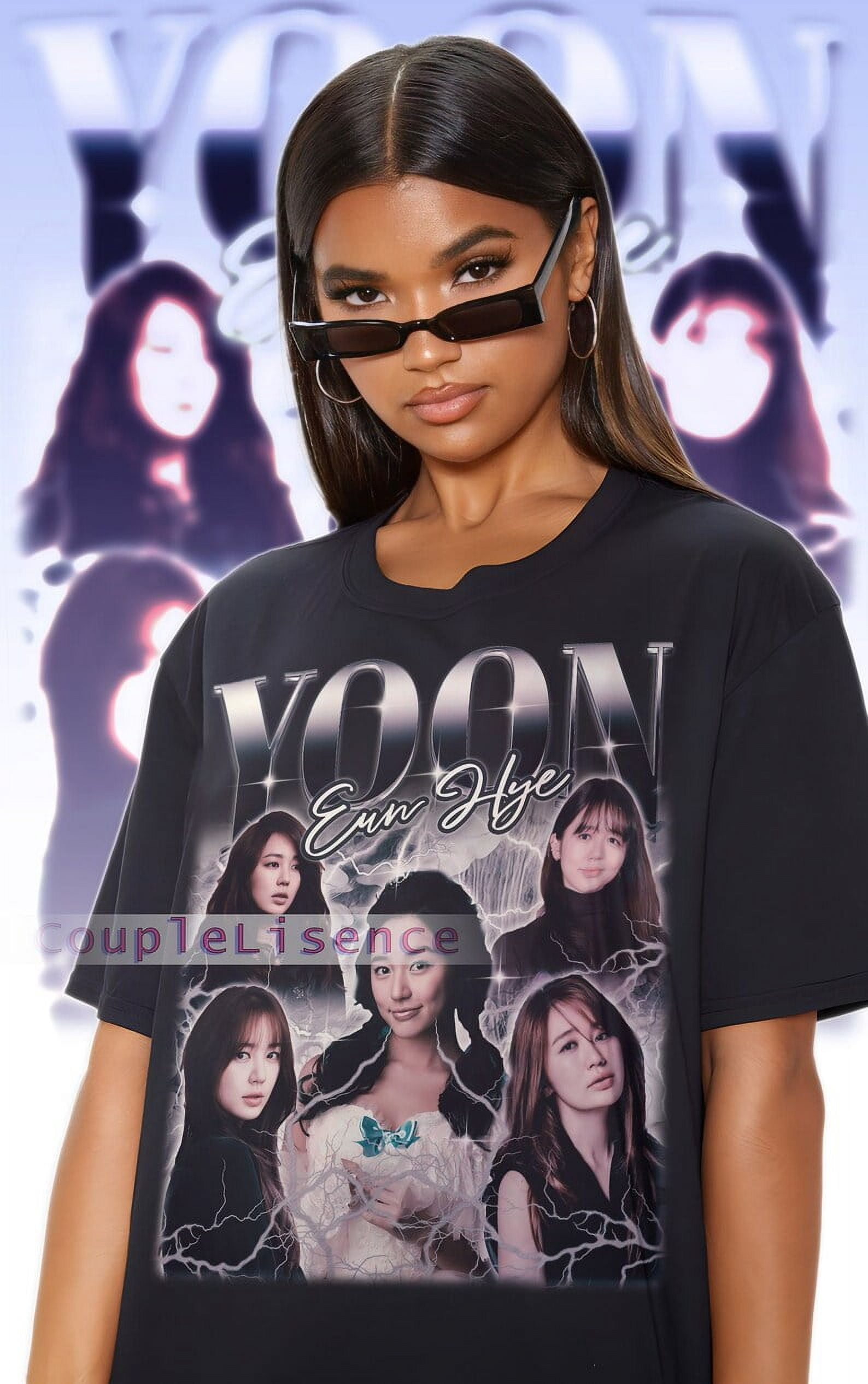 [BLACK] YOON EUN-HYE Vintage Shirt | Yoon Eun-hye Homage Fan Tees ...