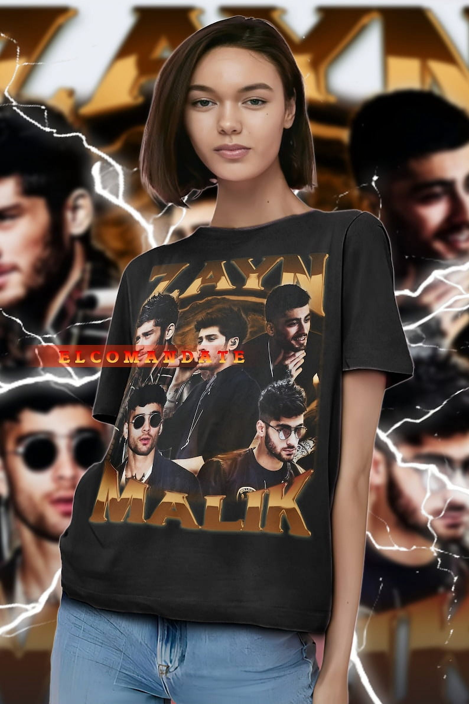 [BLACK] ZAYN MALIK Vintage Shirt - Walmart.com