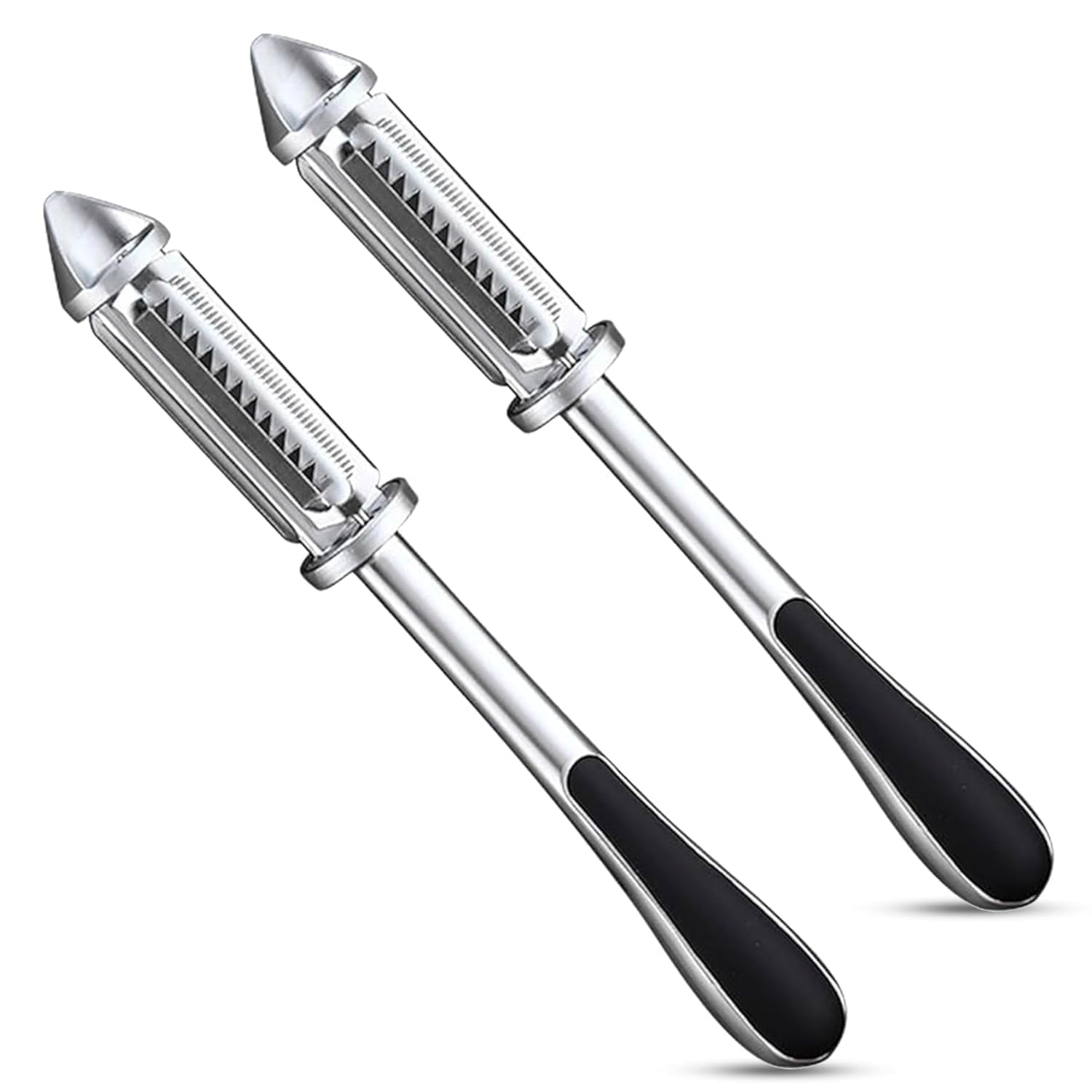 BLACKCROWN Stainless Steel Peeler for Vegetables and Fruits 3 in 1 ...