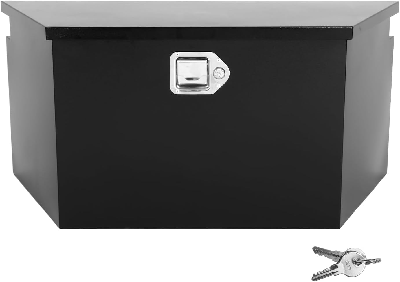BLACKHORSE-RACING 26.6inch Trailer Tongue Tool Box，Heavy Duty Steel ...