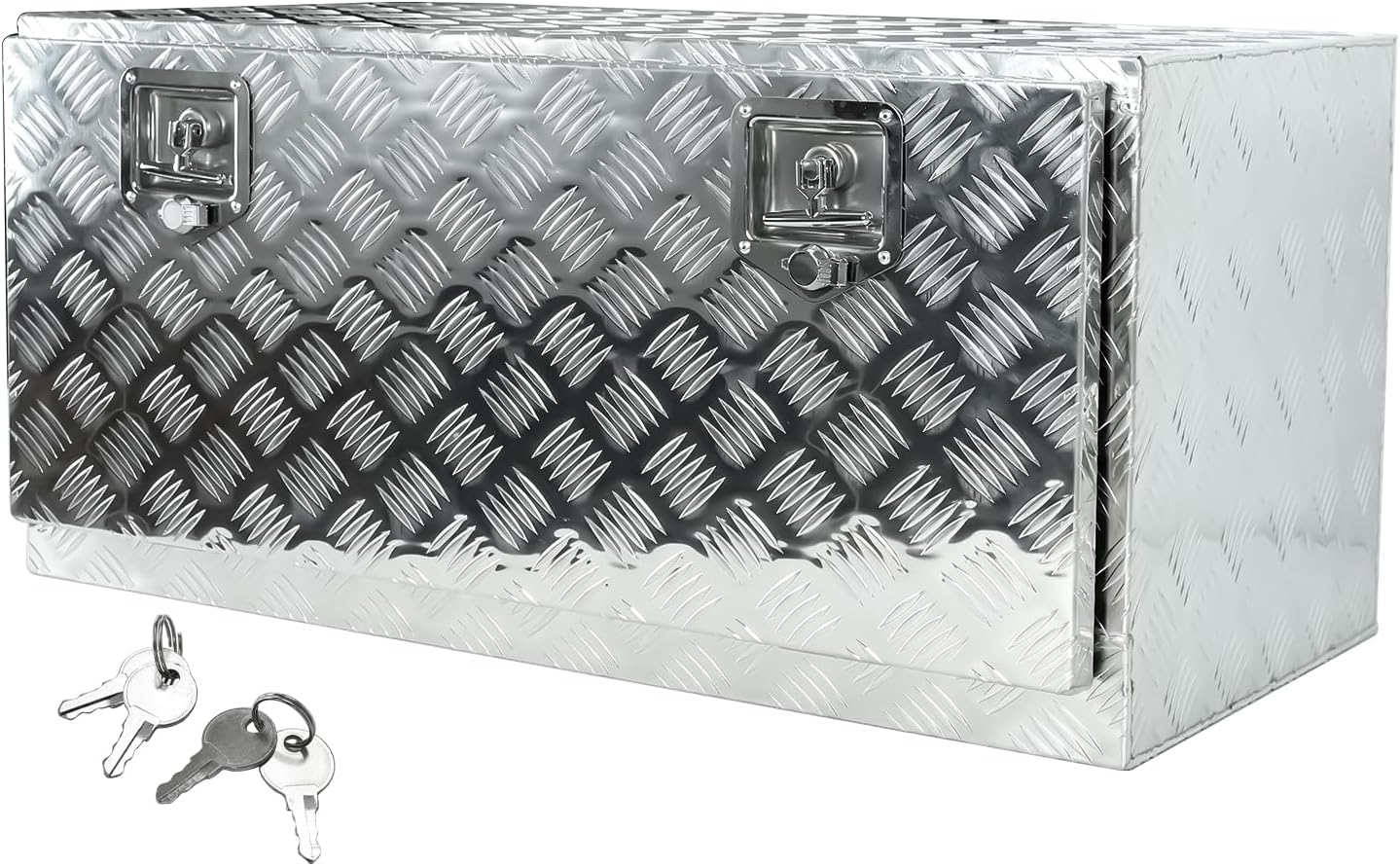 BLACKHORSE-RACING 36 x 17 x 18 Inch Aluminum Truck Trailer Tool Box ...