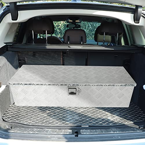 BLACKHORSE-RACING 39 x 13 x 10 Inch Aluminum Truck Trailer Tool Box ...