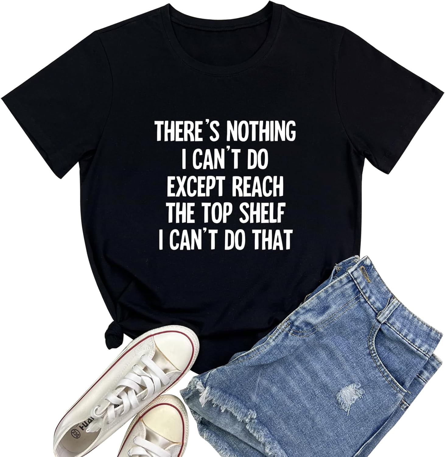 BLACKOO Women There's Nothing Funny Tshirts Graphic Cute Tees - Walmart.com